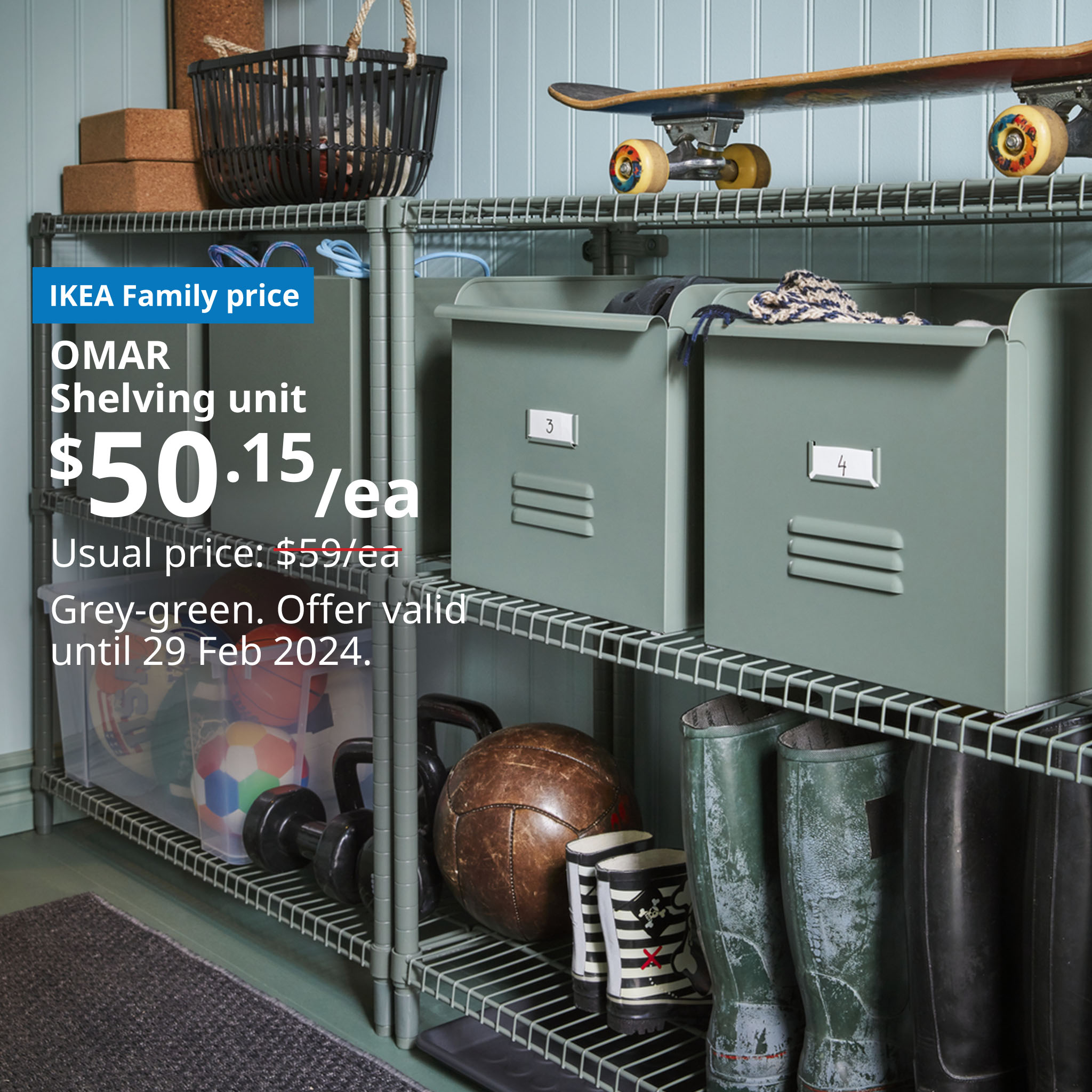 Storage & Organisation - OMAR Shelves System - IKEA