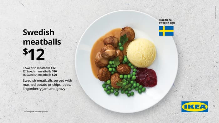 IKEA Mains Menu Australia | Restaurant Food Menu - IKEA Australia