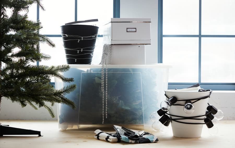 Christmas décor storage tips and ideas - IKEA CA