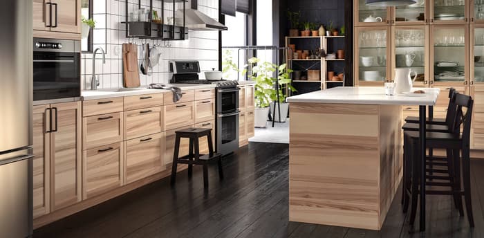 Natural Ash Kitchen Cabinets – TORHAMN Series - IKEA