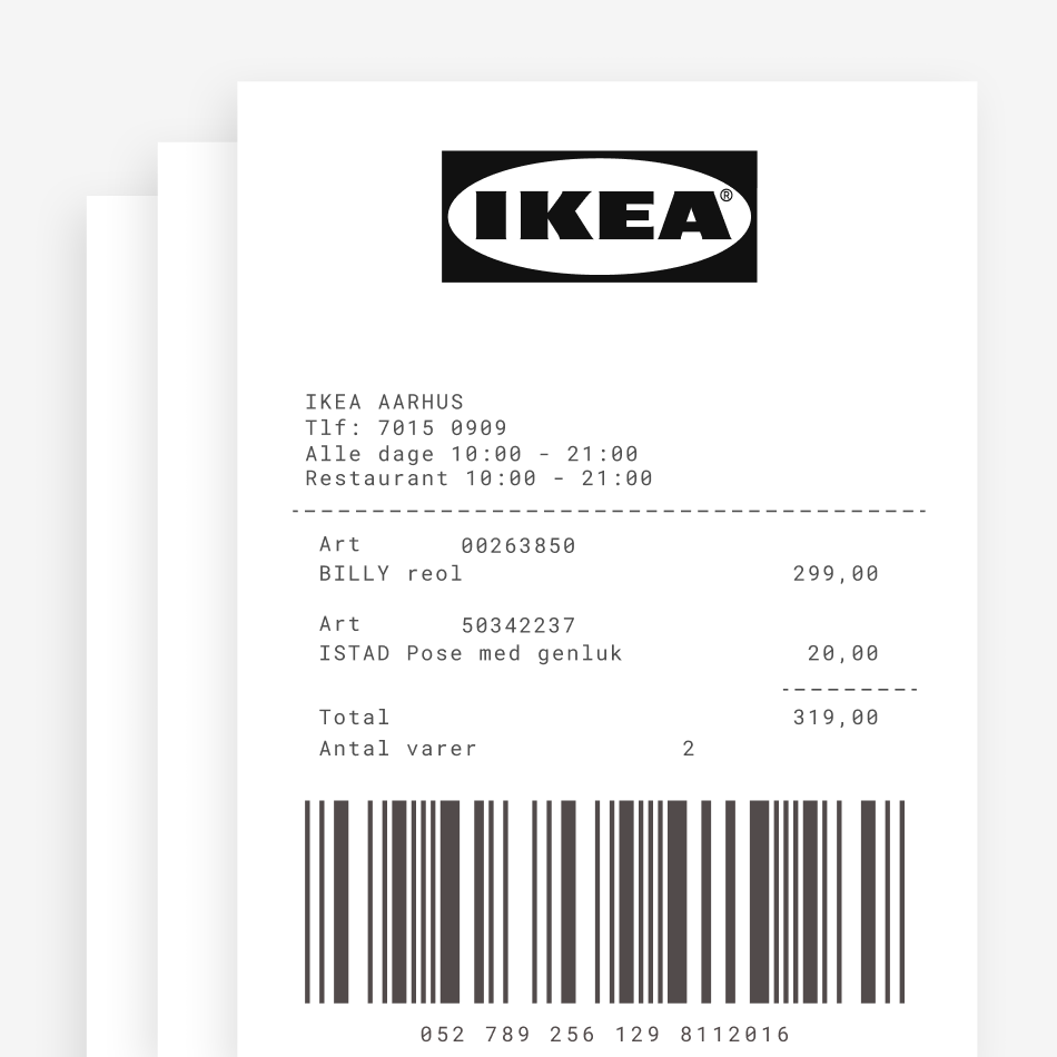 Find din kvittering digitalt - IKEA