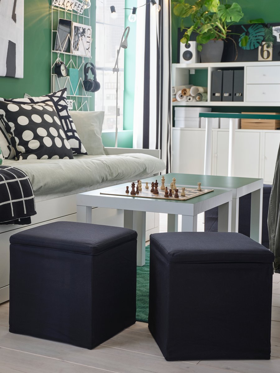 An optimized space for studies, rest and friends - IKEA