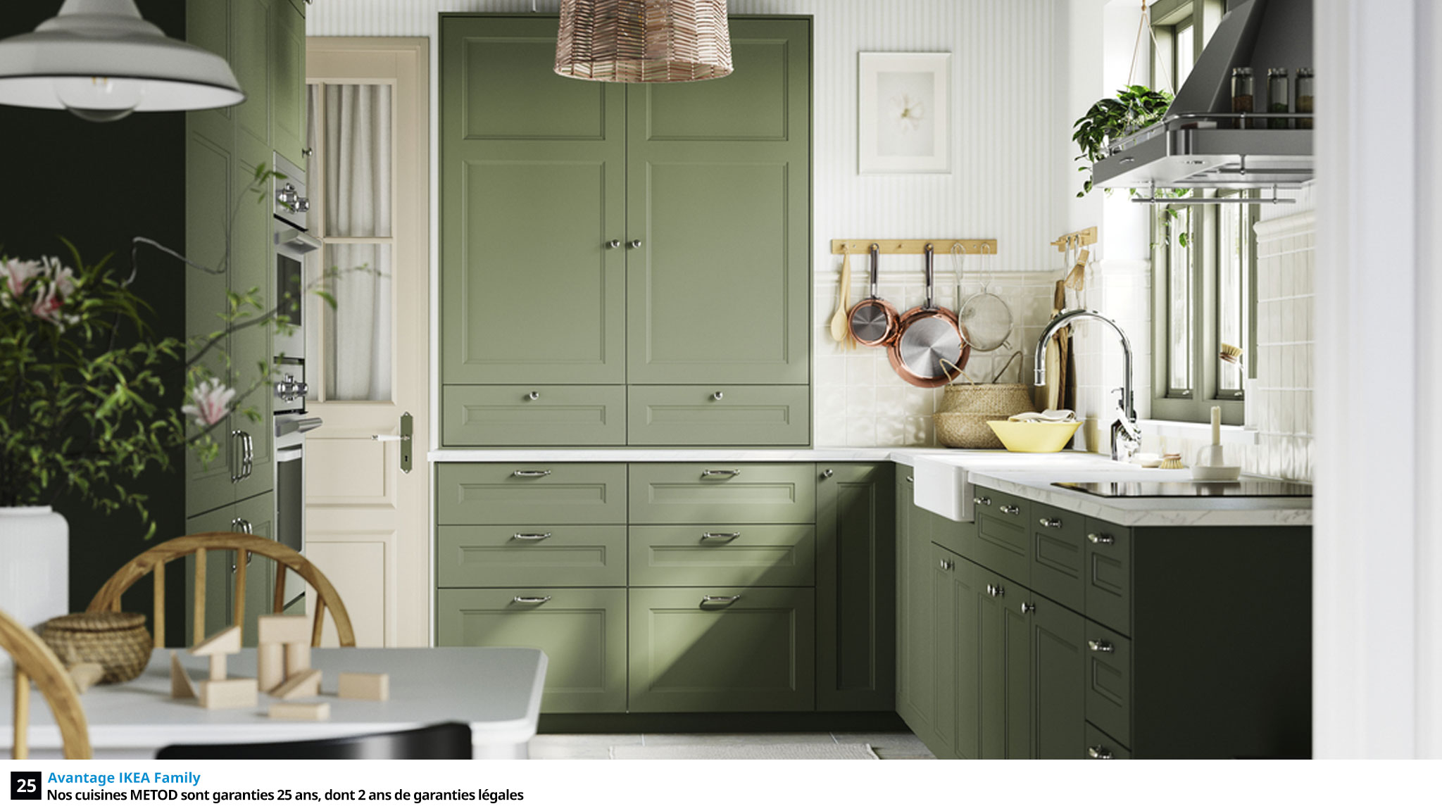 Cuisines METOD finition AXSTAD gris-vert - IKEA