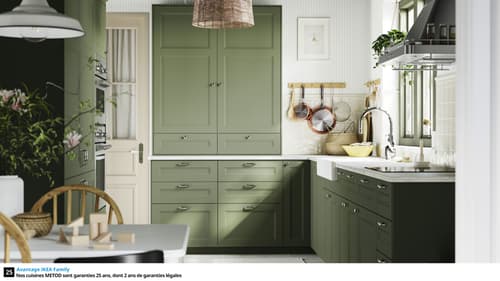 Cuisines METOD finition AXSTAD gris-vert - IKEA