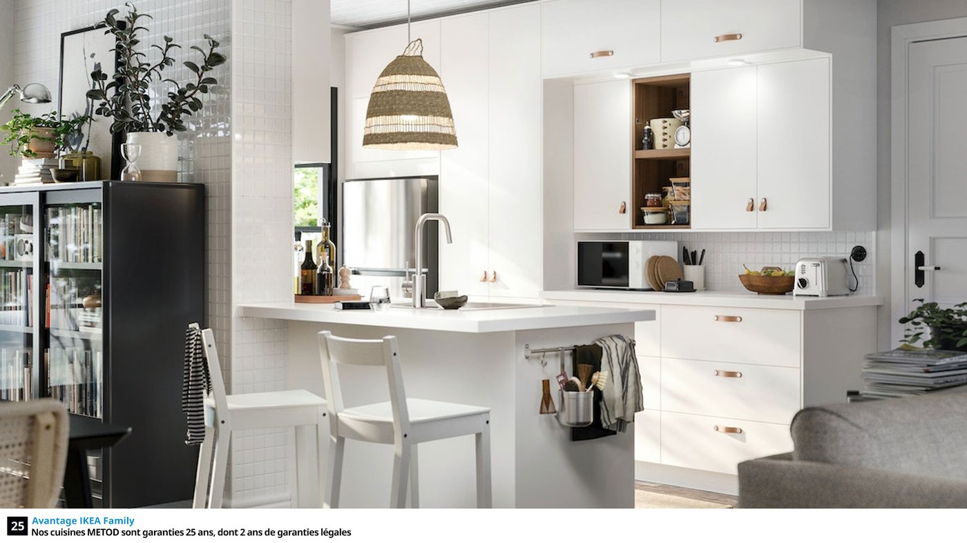 Cuisines METOD finition VEDDINGE blanc - IKEA