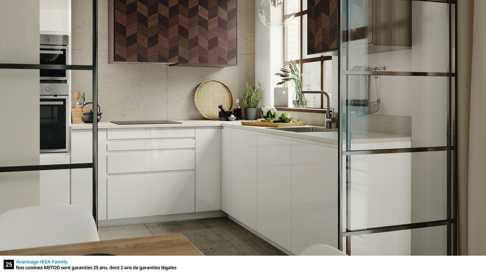 Cuisines METOD finition VOXTORP blanc brillant - IKEA