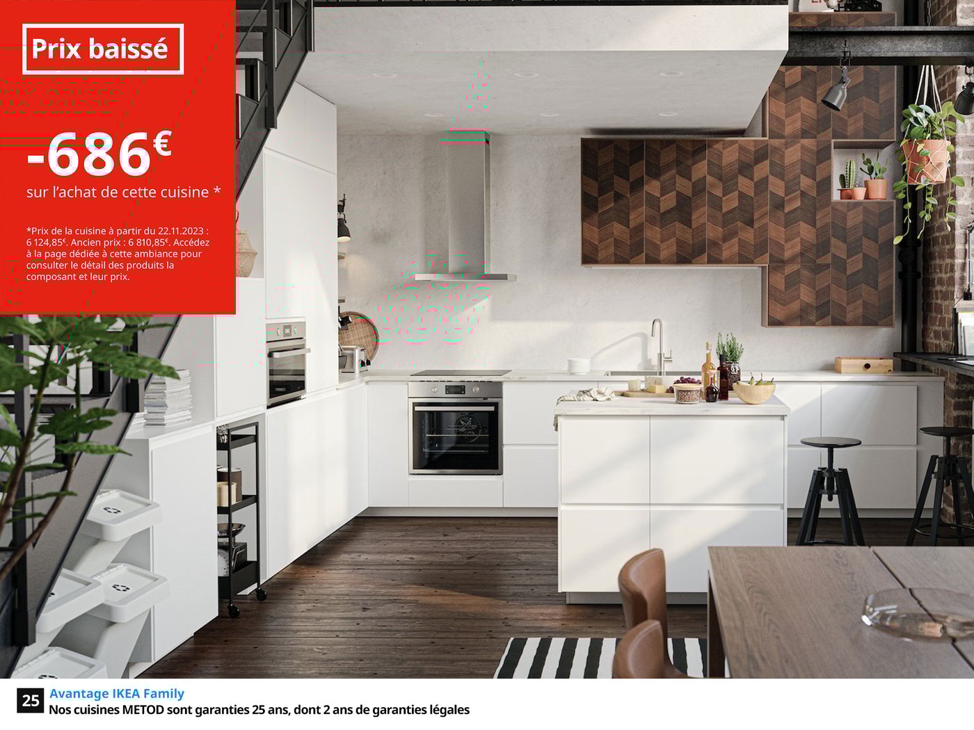 Cuisines METOD finition VOXTORP blanc mat - IKEA