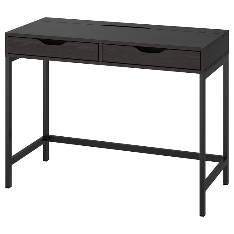 ALEX desk, black-brown, 100x48 cm (393/8x187/8") - IKEA