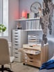ALEX drawer unit with 9 drawers, white, 36x116 cm (141/8x455/8") - IKEA