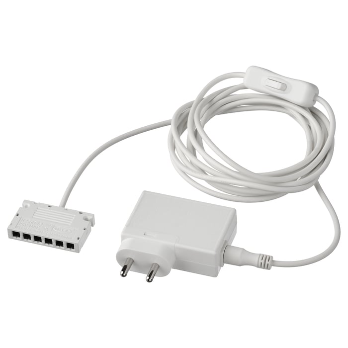 ANSLUTA LED driver with cord, white, 19 W - IKEA