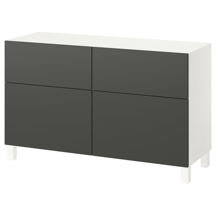 BESTÅ storage combination w doors/drawers, white/Lappviken/Stubbarp ...
