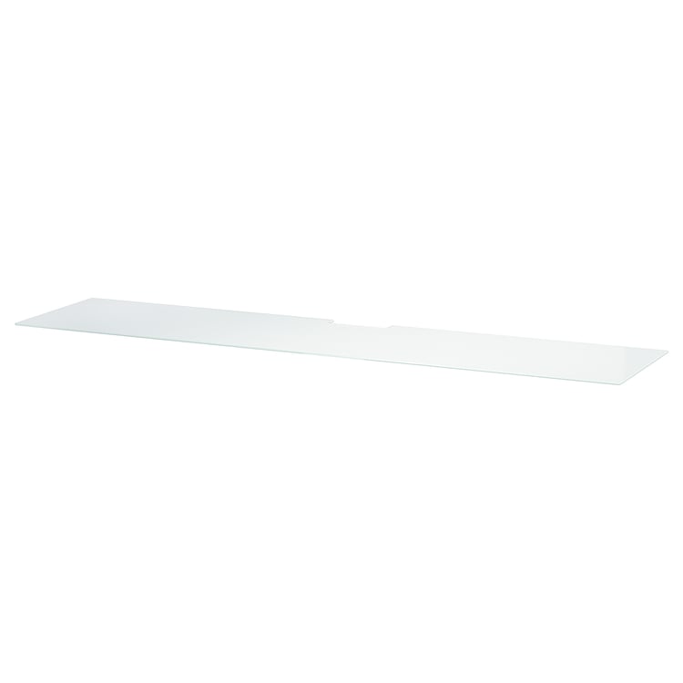 BESTÅ top panel for TV, glass white/light green, 180x40 cm (707/8x153/4 ...