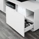 BYÅS TV bench, high-gloss white, 160x42x45 cm - IKEA