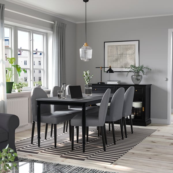 DANDERYD Dining table, black, 180x90 cm (707/8x353/8") - IKEA