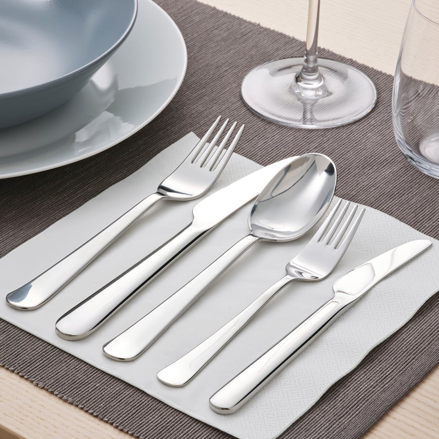 DRAGON salad/dessert fork, stainless steel, 16 cm (6") - IKEA