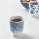 ENTUSIASM mug, patterned/blue, 22 cl (7 oz) - IKEA