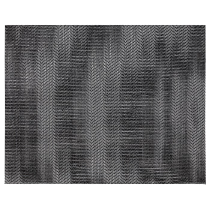 FLYGFISK place mat, dark grey, 38x30 cm (15x12") - IKEA