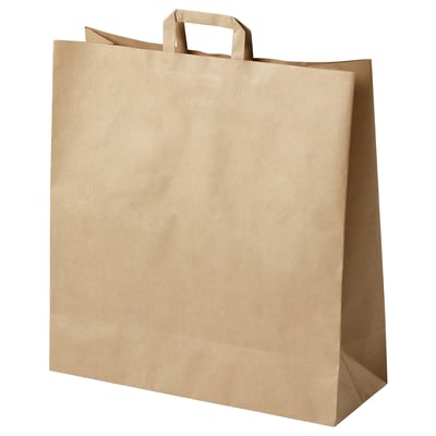FRAKTA Paper bag with handles, brown - IKEA