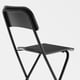 FRANKLIN bar stool with backrest, foldable, counter height black/black ...