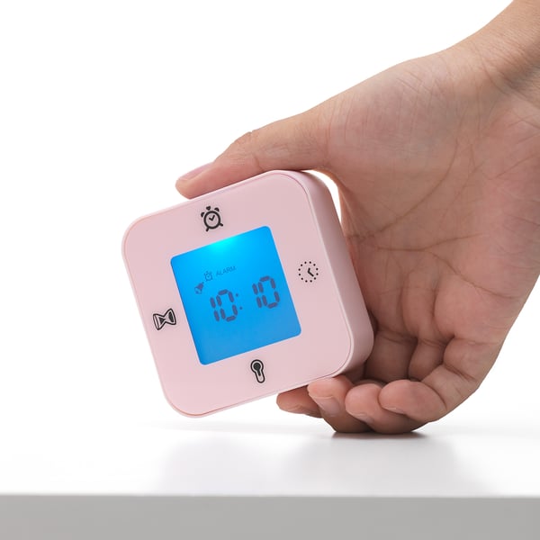 KLOCKIS Clock thermometer alarm timer Light Pink IKEA klockis-clock-thermometer-alarm-timer-light-pink-ikea