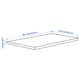 KOMPLEMENT shelf, dark grey, 100x58 cm (393/8x227/8") - IKEA