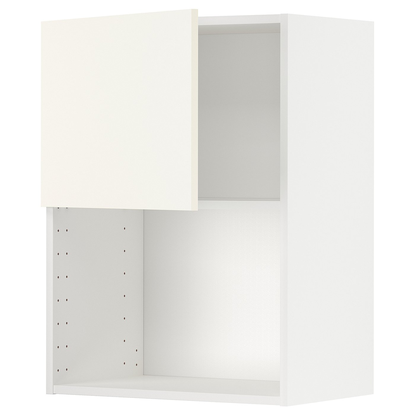 METOD wall cabinet for microwave oven, white/Vallstena white, 60x37x80 ...