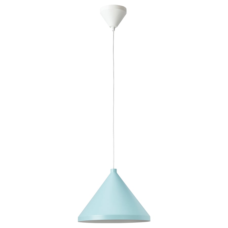 NÄVLINGE pendant lamp, light blue, 33 cm (13") - IKEA
