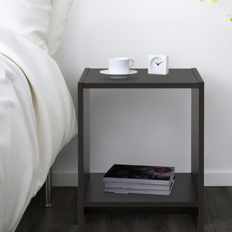 NODELAND bedside table, black-brown, 37x39 cm (145/8x153/8") - IKEA