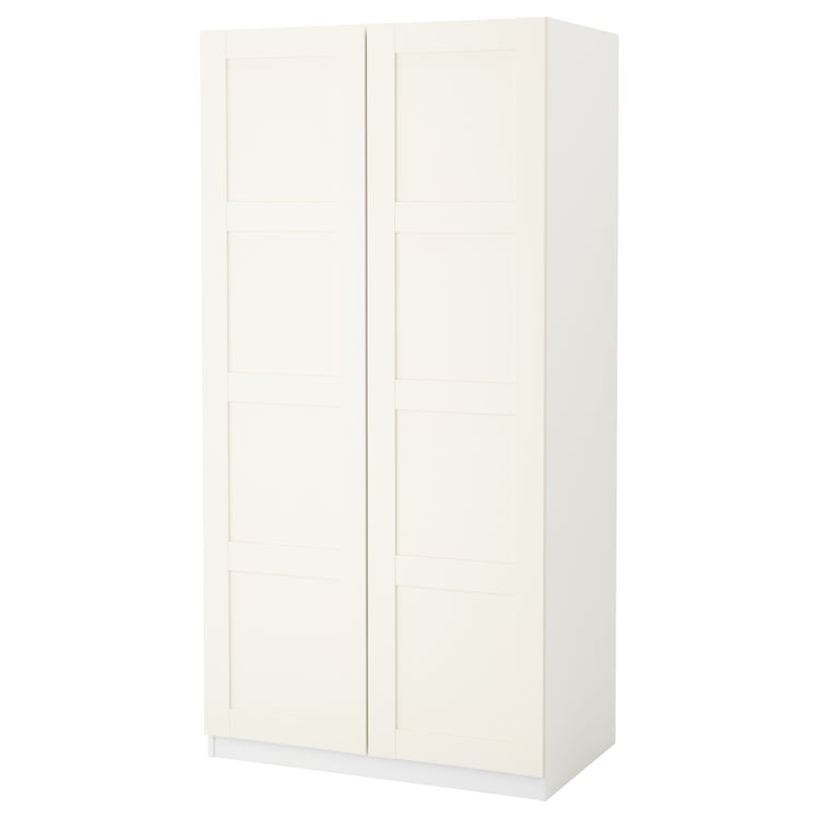 PAX / BERGSBO wardrobe, white/white, 100x60x201 cm (393/8x235/8x791/4 ...