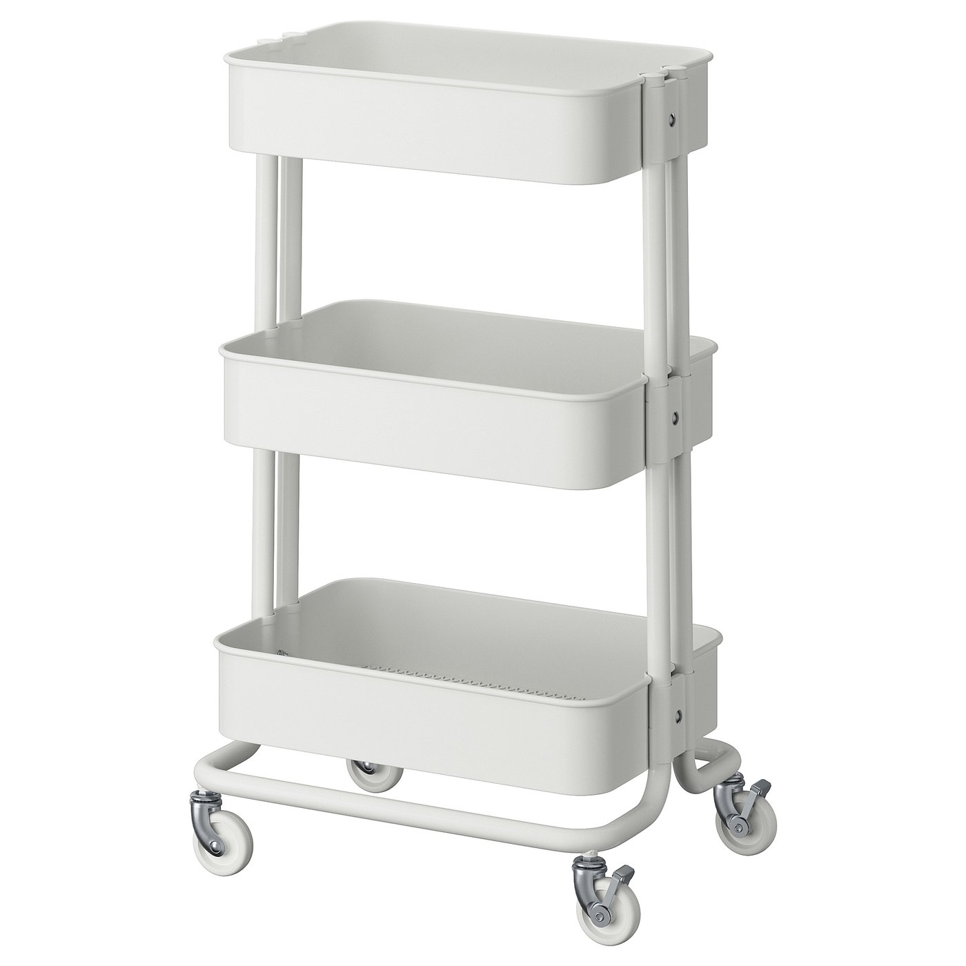 RÅSKOG trolley, white, 35x45x77 cm (133/4x173/4x303/8") - IKEA