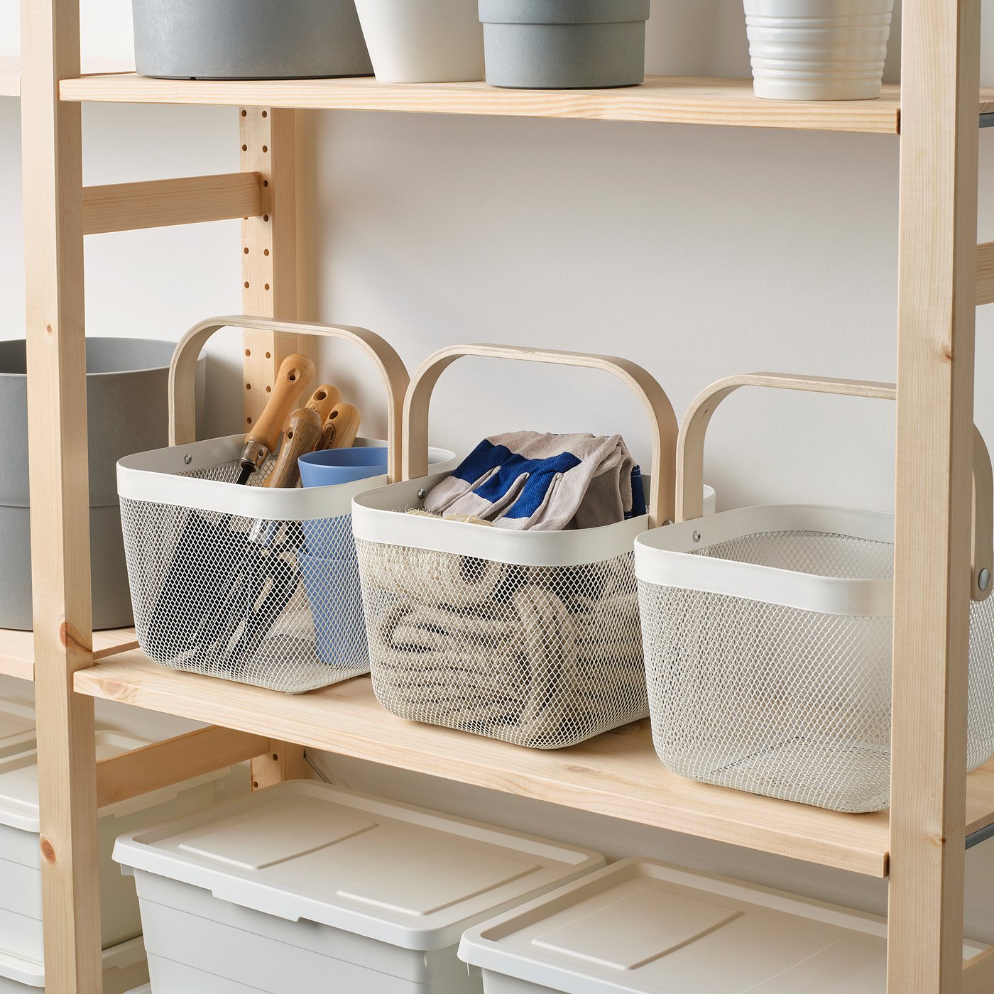 RISATORP basket white 25x26x18 cm 9 x10 x7 IKEA