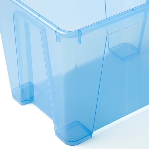 SAMLA box, blue, 39x28x28 cm/22 l (15 ¼x11x11"/6 gallon) - IKEA