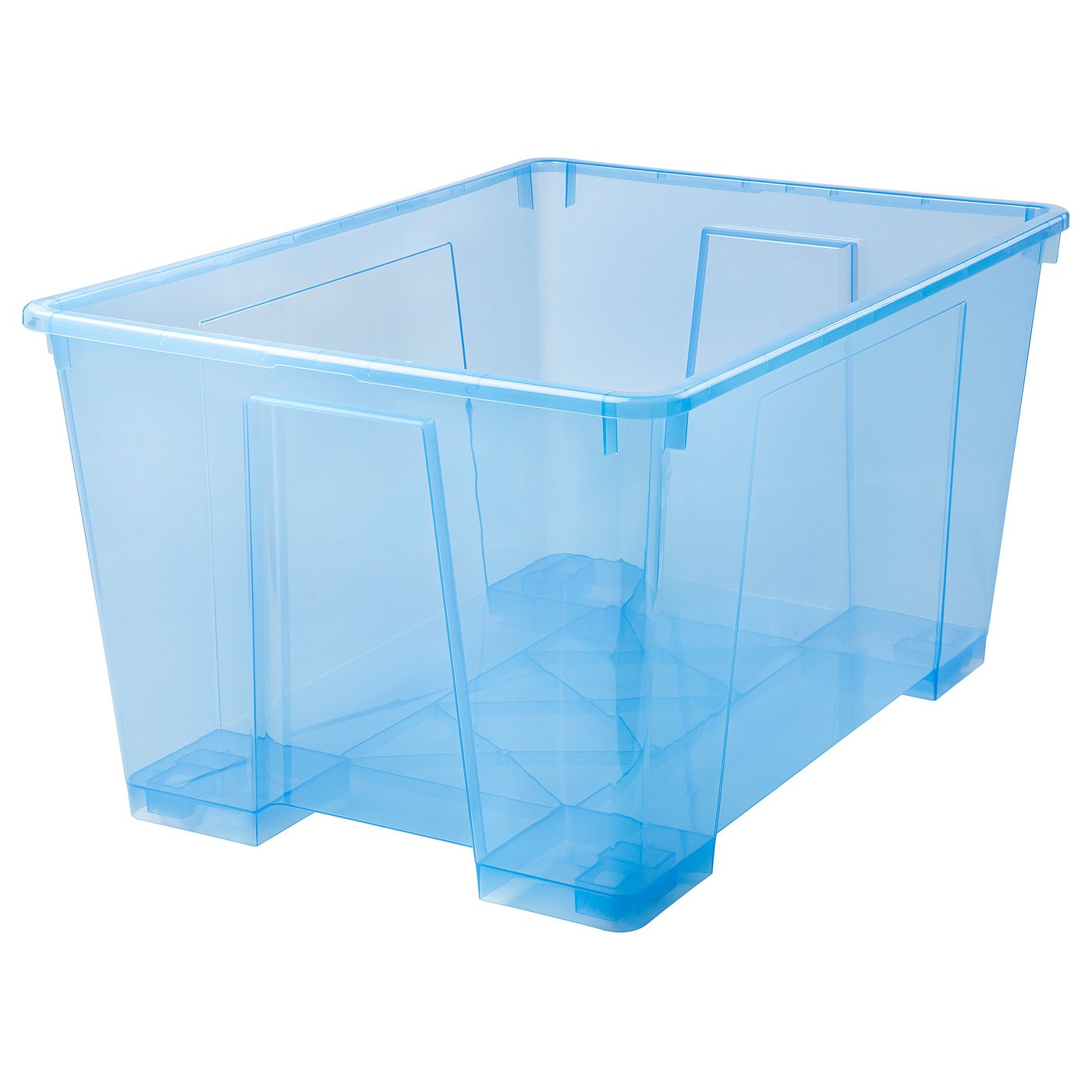 SAMLA box, blue, 78x56x43 cm/130 l (30 ¾x22x17"/34 gallon) - IKEA