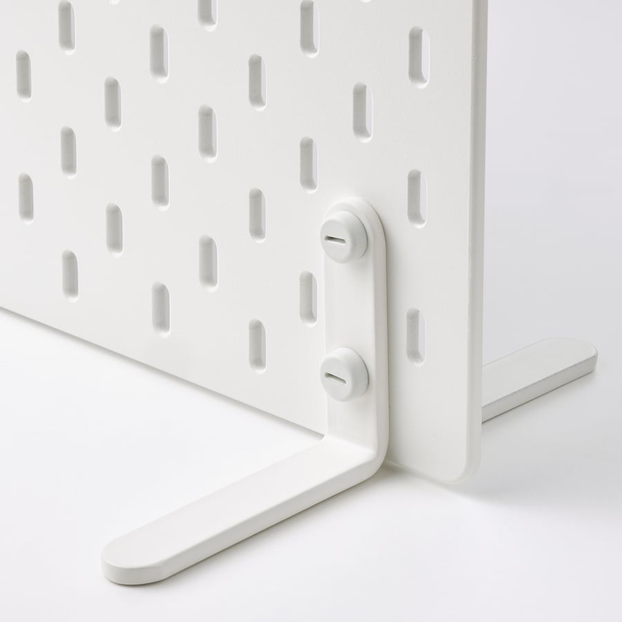 SKÅDIS freestanding peg board, white, 56x37 cm (22x14 ½") - IKEA