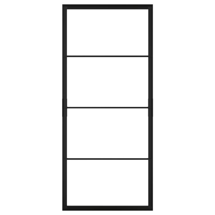 SKYTTA sliding door frame, black, 102x231 cm (401/4x91") - IKEA