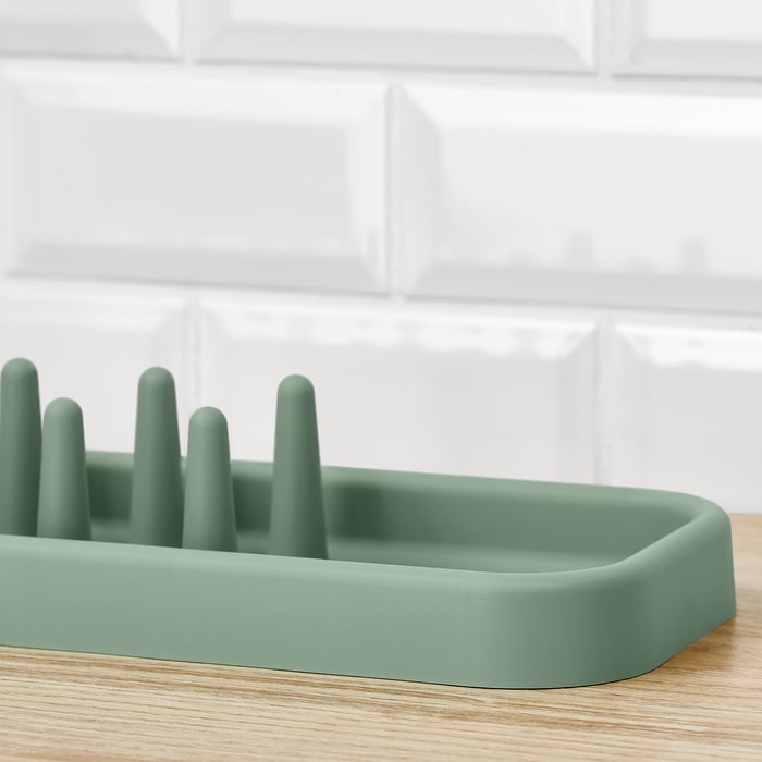 STÄMLING dish drainer, light grey-green, 48 cm (19") - IKEA