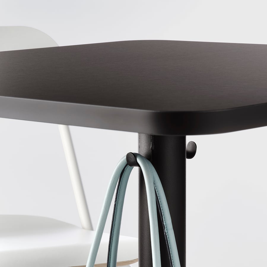 STENSELE bar table, anthracite/anthracite, 70x70 cm (271/2x271/2") - IKEA