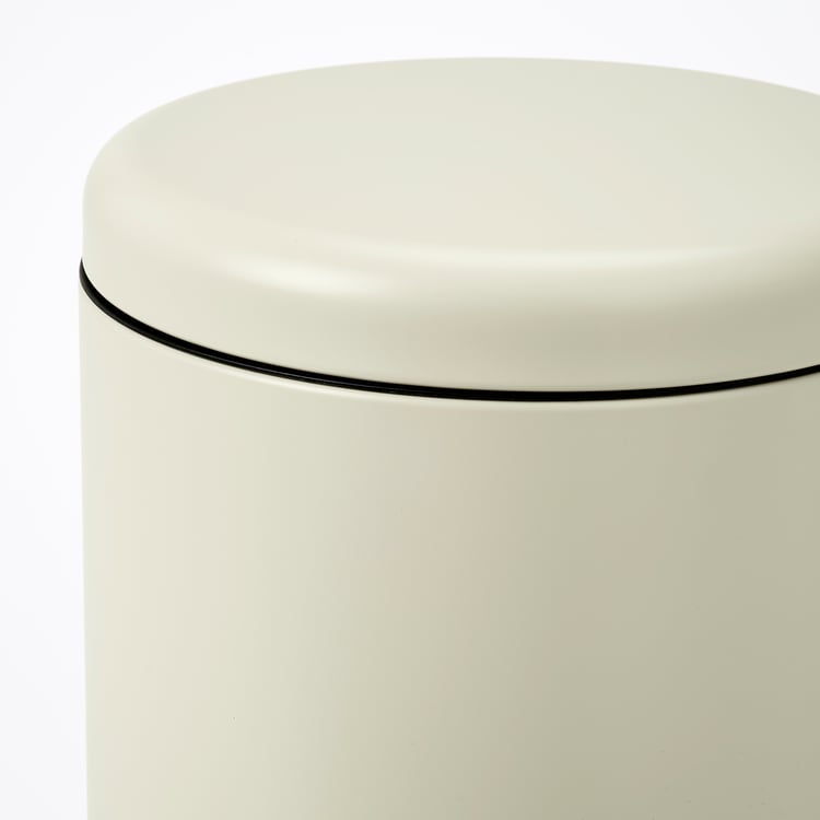 STENTRAPPA pedal bin, light grey-beige, 9 l (2 gallon) - IKEA