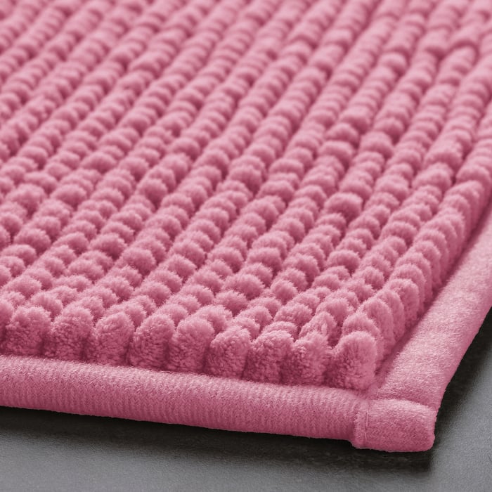 TOFTBO bath mat, pink, 40x60 cm (16x24") - IKEA