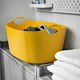 TORKIS flexi laundry basket, in-/outdoor, yellow, 35 l (9 gallon) - IKEA