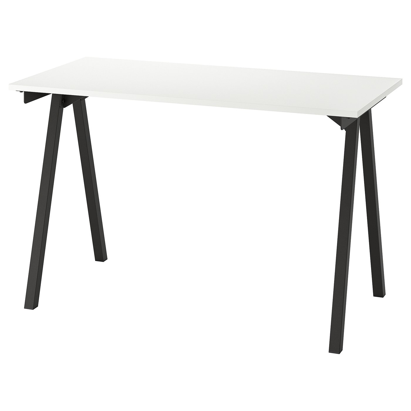 TROTTEN desk, white/anthracite, 120x60 cm (471/4x235/8") - IKEA