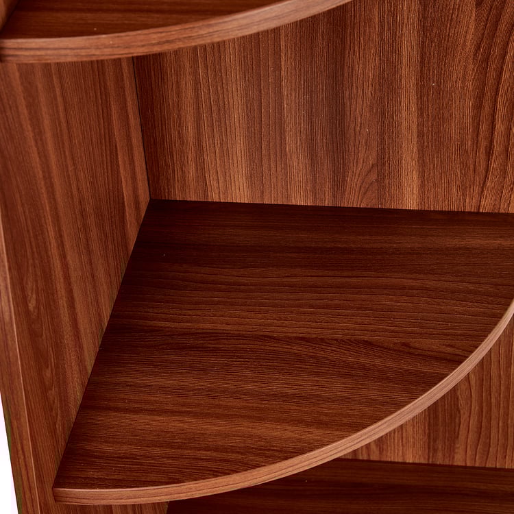 VARBY Corner shelf unit, medium brown, 53x155 cm - IKEA