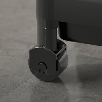 VESKEN trolley, black, 54x18x71 cm (211/4x71/8x28") - IKEA