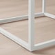 VIKHAMMER Bedside table, white, 40x39 cm - IKEA
