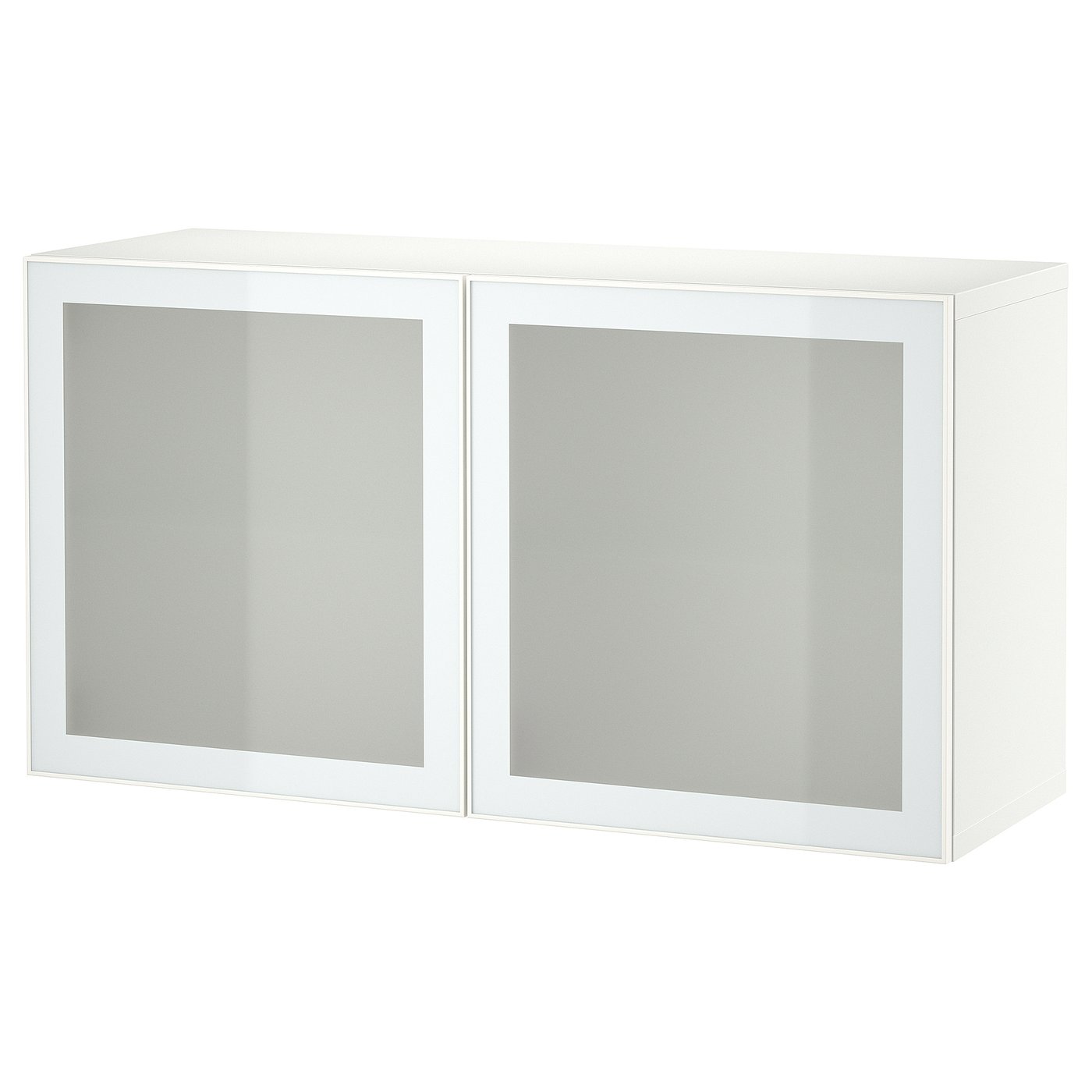 BESTÅ combinazione di mobili da parete, bianco Glassvik/bianco/verde ...