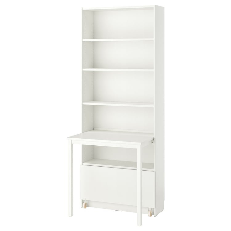 BILLY libreria con scrivania e cassetto, bianco, 80x202 cm - IKEA Italia