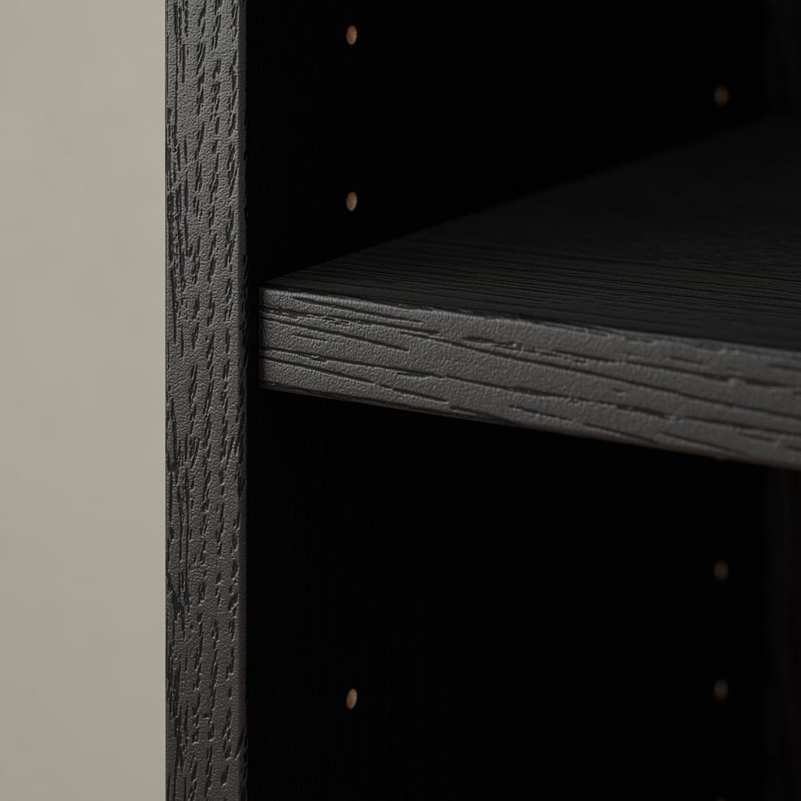 BILLY libreria, nero effetto rovere, 80x39x202 cm - IKEA Italia