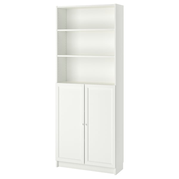 BILLY / OXBERG Libreria con ante - bianco - IKEA