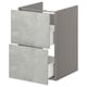 ENHET Mobile per lavabo con 2 cassetti, grigio/effetto rovere, 40x42x60 ...