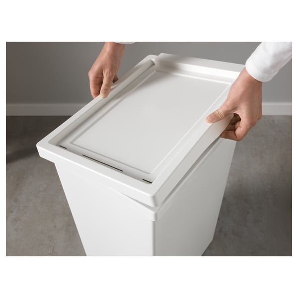 FILUR bidone con coperchio, bianco, 42 l - IKEA Italia